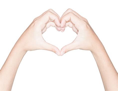 实物比心的双手