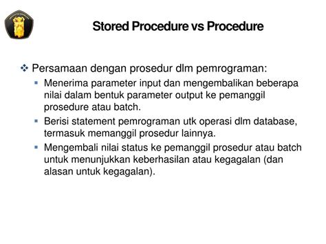 PPT Stored Procedure PowerPoint Presentation Free Download ID 4390517
