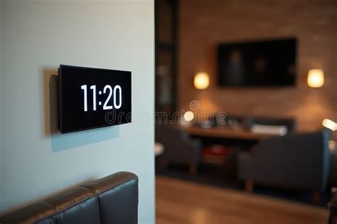 Bluetooth Wall Clock Connection Stock Illustration Illustration Of