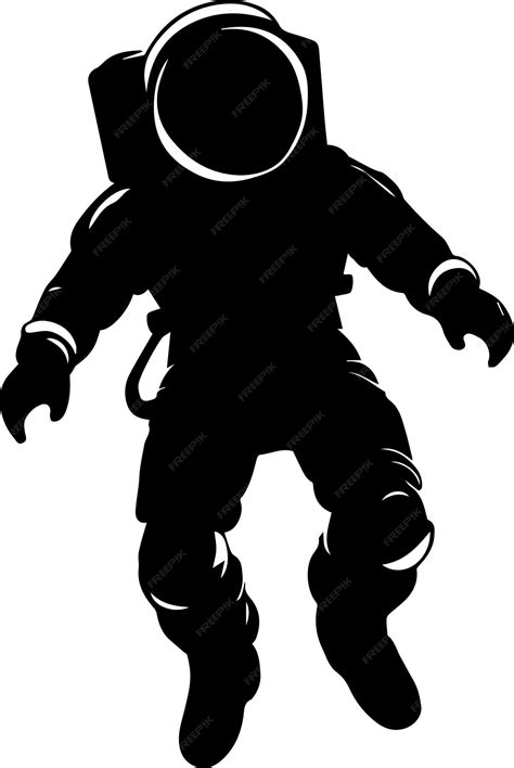 Astronauta Vector Silueta Vector Premium
