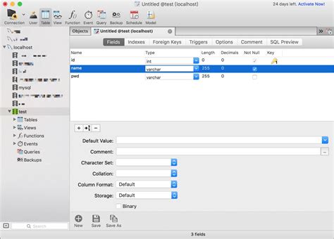 Where I Can Choose The Unique Value When I Add A Field In Table Navicat Stack Overflow