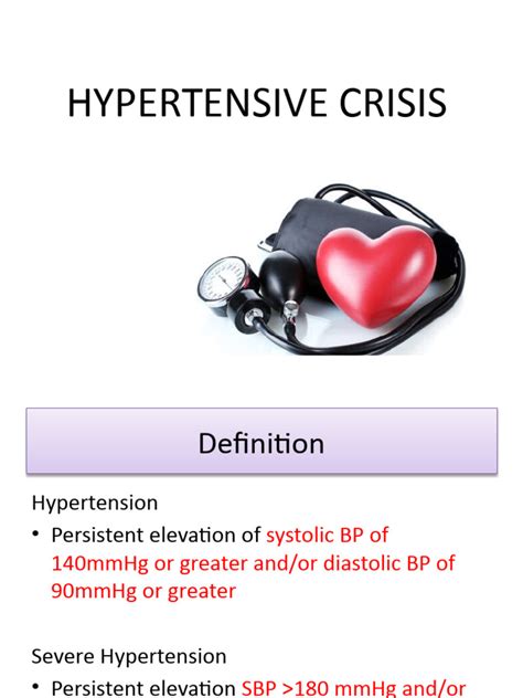 Hypertensive Crisis Pdf Hypertension Blood Pressure