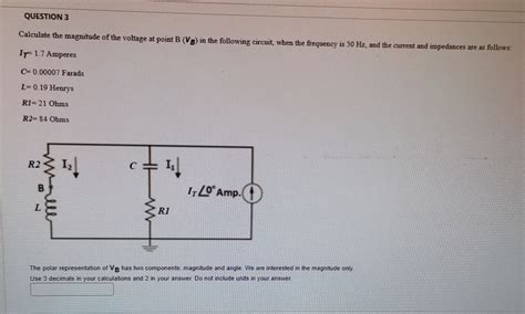 Solved Question 2calculate The Voltage Between Points A And