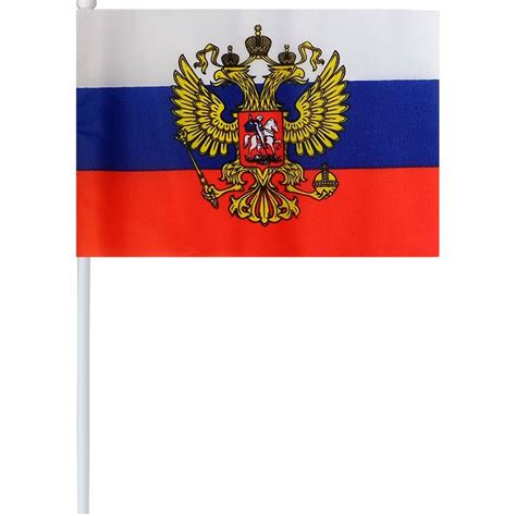 Купить Флаг Россия с гербом 712001 | Интернет-магазин «БРАВО»