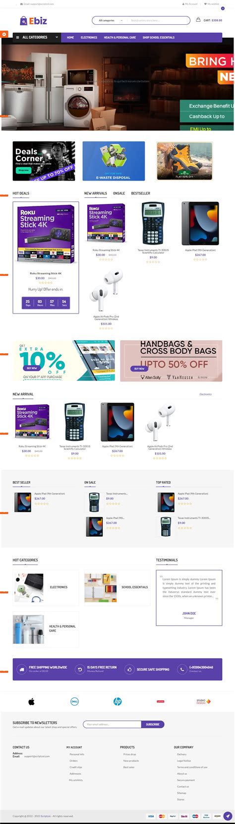 Ebiz Multipurpose Ecommerce Prestashop Theme User Guide Scriptzol
