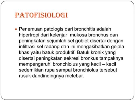 Ppt Bronchitis Akut Pptx