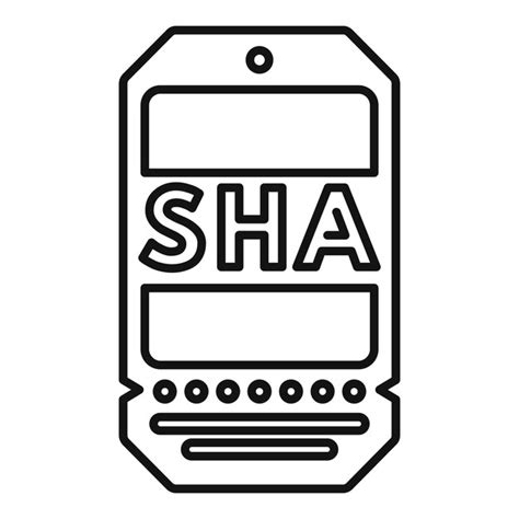 Premium Vector Sha Algorithm Hashing Secure Data Encryption Tag