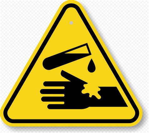 Chemical Hazard Caution Warning Symbol Sign