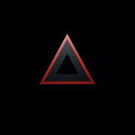 Premium Photo A Black And Red Triangle