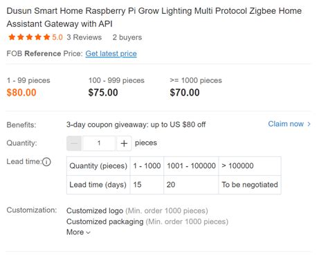Dusun Dsgw 210 Ha Zigbee Thread Z Wave And Ble Gateway Appliance Pre Installed With Home