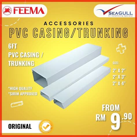Feema Pvc Wiring Casing Electrical Casing Pvc Trunking 2 X 3 2 X 4 3 X 4 6 Feet