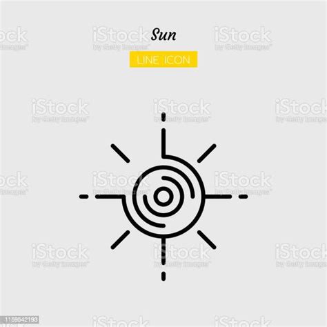라인 아이콘 기호 일기 예보 낮 기후 맑은 고립 된 평면 윤곽 벡터 디자인 0명에 대한 스톡 벡터 아트 및 기타 이미지 0명 개념 계절 Istock