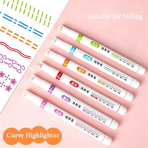 36pcs 크리 에이 티브 커브 컬러 볼펜 마커 학생 핸드 계정 노트 도구 속건성 수성 잉크 형광펜 Aliexpress