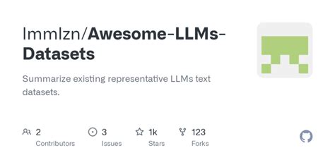 Hardeep Arora On Linkedin Github Lmmlznawesome Llms Datasets