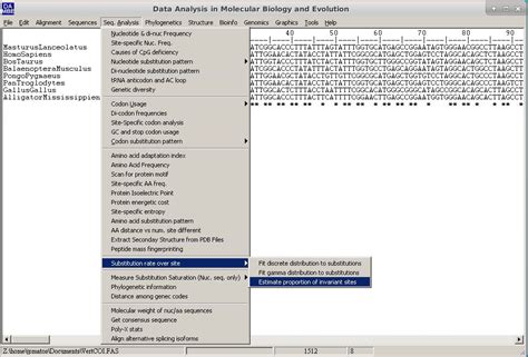 Analysis Of Substitution Saturation Tutoriais Bioinfox
