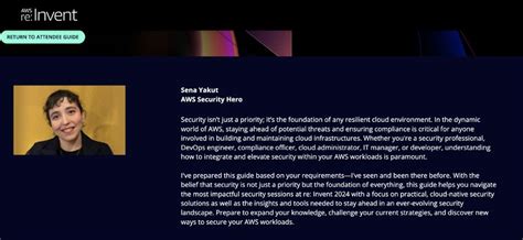 Aws Awscommunity Cloudsecurity Sena Yakut