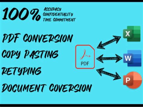 PDF File Conversion To Any Excel Word PPT Upwork