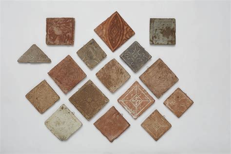 16 Gothic Floor Tiles Lot 1503