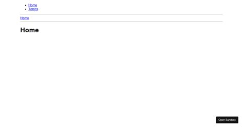 React Breadcrumbs Examples Codesandbox