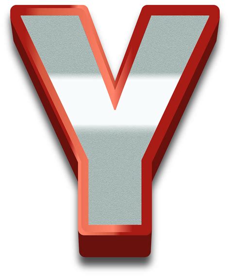 3d Elegant Red Alphabet Letter Y 34097661 Png