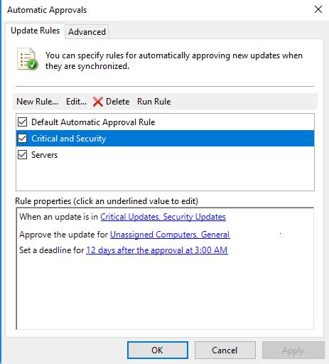Windows Configuring Automatic Wsus Updates Delays Server Fault