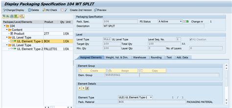Sap Ewmpackaging Specification To Split The Obd P Sap Community