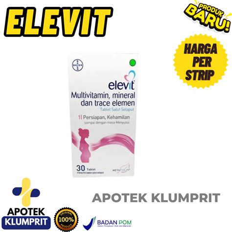 Jual Elevit Per Strip Multivitamin Mineral Shopee Indonesia