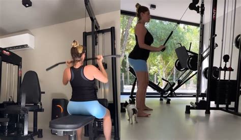 Bárbara Evans mostra sequência de treinos Pra perder não está sendo fácil