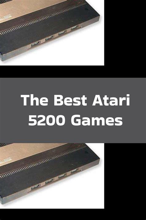 The Best Atari 5200 Games Artofit