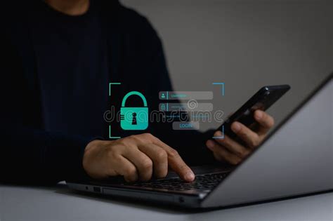 Cyber Security Concept Login Password Information Security And