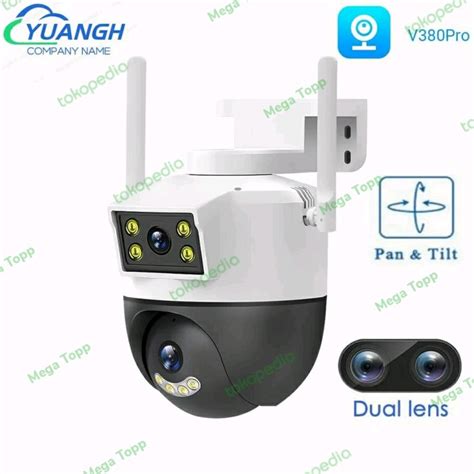 Jual Ipcam Cctv Dual Lensa Outdoor 2 Layar Monitor Hp Smart Cctv App