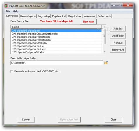 VaySoft Excel To EXE Converter Download Softpedia