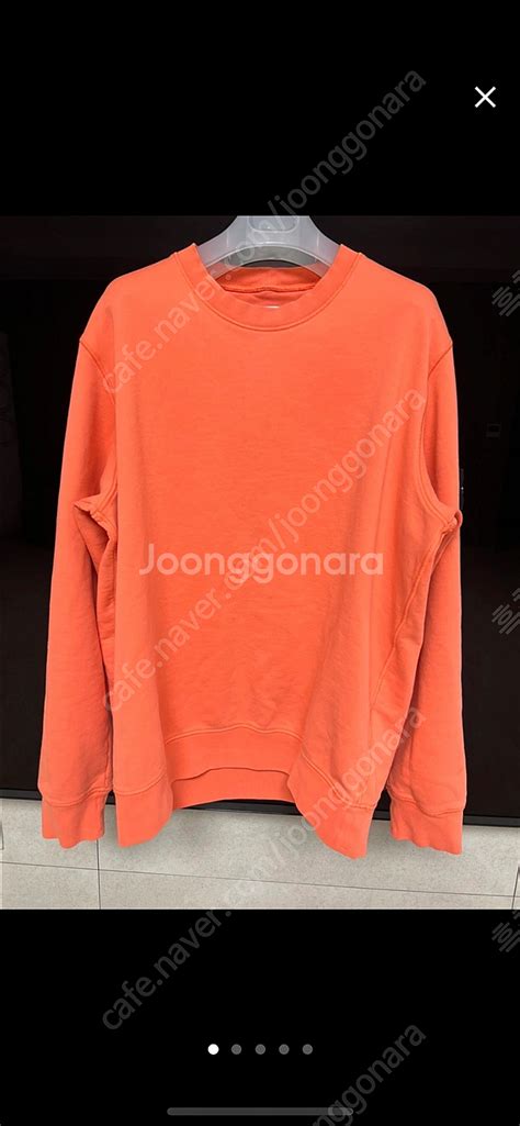 스톤아일랜드[xxl]맨투맨 만다린오렌지 시즌 Ss 기모 기타 수입명품 중고나라