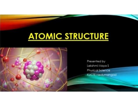 ATOMIC STRUCTURE Flipbook By Lekshmimaya97 FlipHTML5