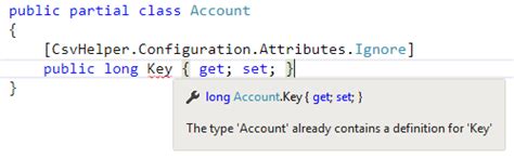 C Attribute Not Registering On Partial Entity Classinterface Stack Overflow