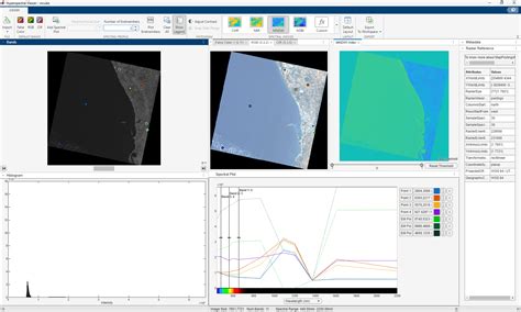 explore hyperspectral and multispectral data in the hyperspectral