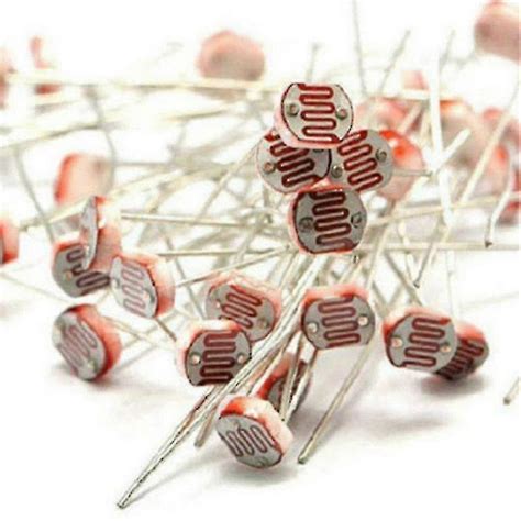 30pcs Photoresistor Ldr Cds 5mm Light Dependent Resistor Sensor Gl5516