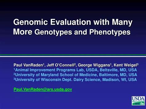 Ppt Genomic Evaluation With Many More Genotypes And Phenotypes Powerpoint Presentation Id