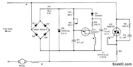 TRIAC SPEED CONTROL WITH FEEDBACK Control Circuit Circuit Diagram SeekIC Com