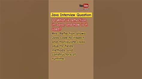 Java Interview Question Reflection In Java Shorts Viral Coding