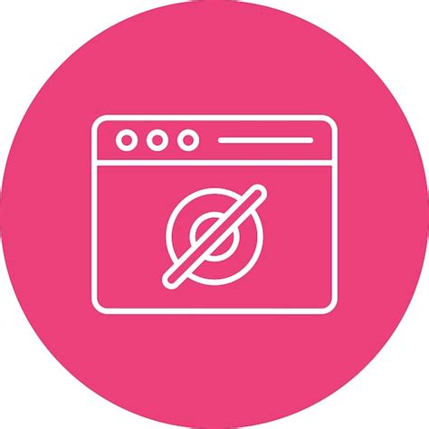 ocultar el icono vector premium