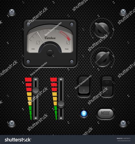 Carbon Ui Application Software Controls Set Stock Vector Royalty Free 160076615 Shutterstock