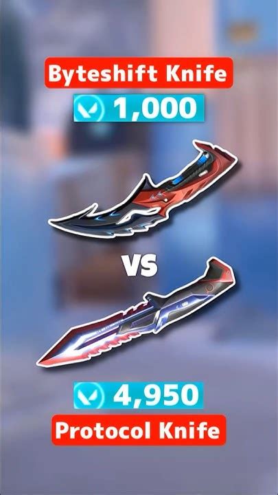 New Byteshift Knife Vs Protocol Knife Valorant Best Knife Skin Youtube