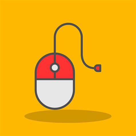 Mouse Filled Shadow Icon Vector Art At Vecteezy