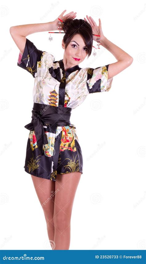 Mooie Jonge Vrouw In Aziatisch Kostuum Stock Afbeelding Image Of Exotisch Levensstijl
