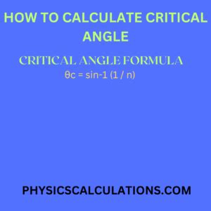 How To Calculate Critical Angle