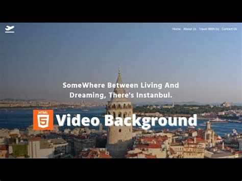 Video Background HTML CSS YouTube