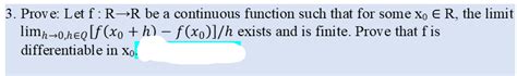 solved 3 prove let f r→r be a continuous function such