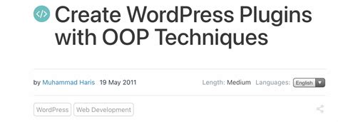 How To Create A Wordpress Plugin These 20 Tutorials Can Help
