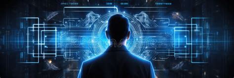 Biometric Authentication Concept For Digital Security Stock